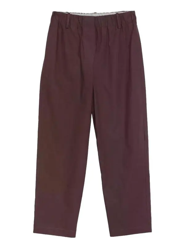 ALYSI Poplin Trousers - Brown