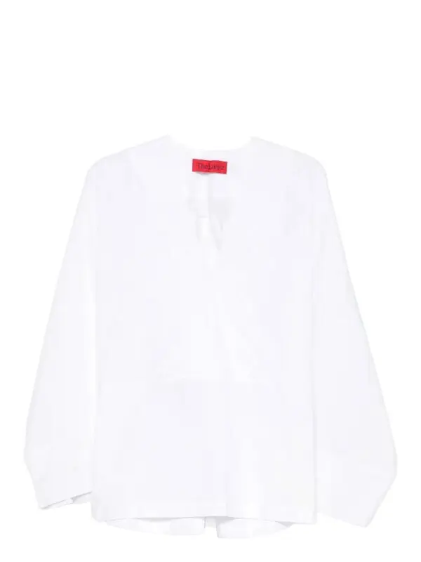 THELATEST Dana V-neck Blouse - White