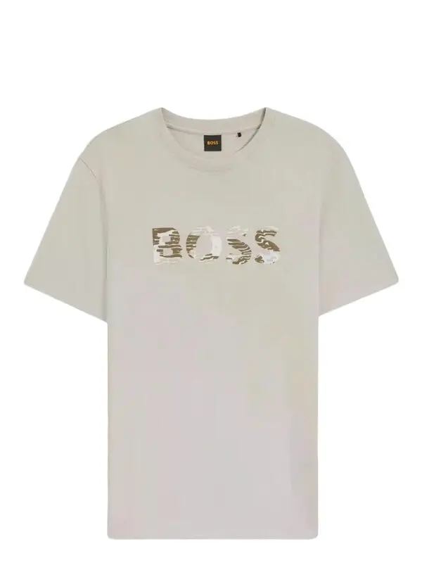 BOSS Regular-fit T-shirt In Cotton Jersey - Grey