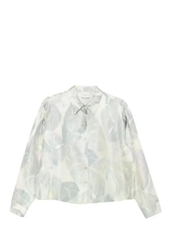 ALYSI Brushed Print Regular Top - Neutrals