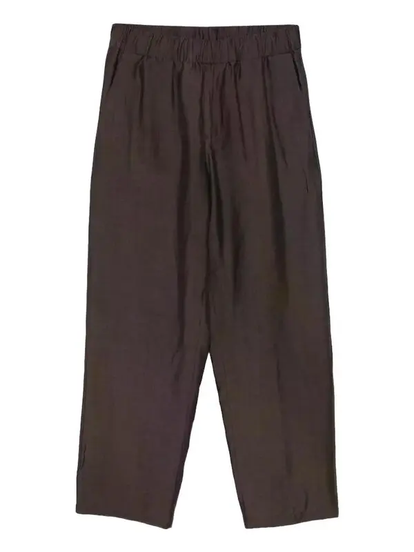COSTUMEIN Elasticated Waist Trousers - Brown