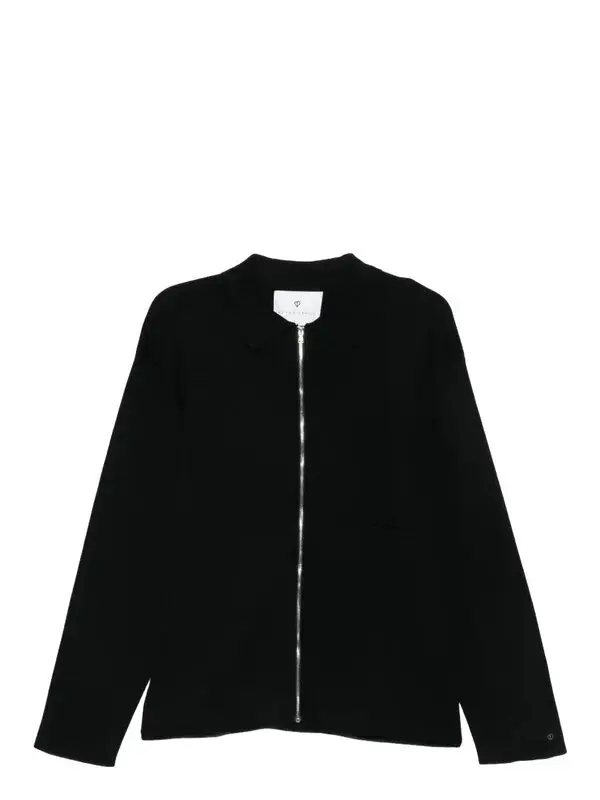 SEVEN GAUGE Zip Front Cardigan - Black