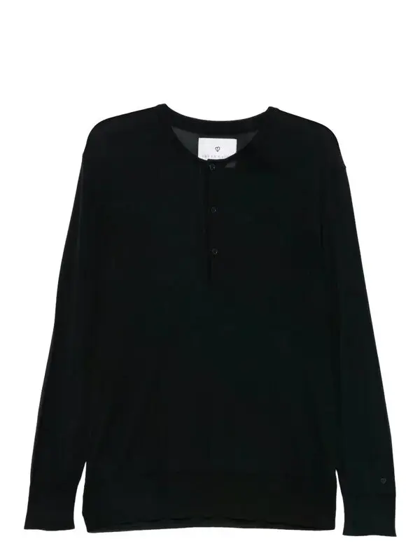 SEVEN GAUGE Buttoned Knit Cardigan - Black