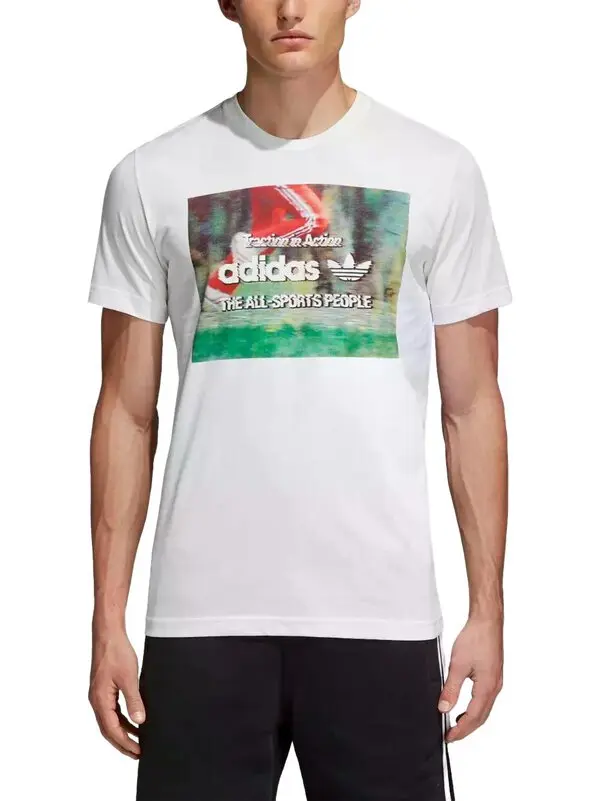 Adidas Stadium Originals / Multicolour T-shirt - White