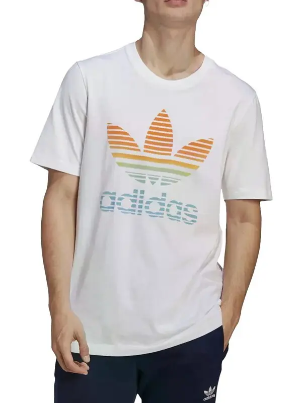 Adidas Ombre Trefoil T-shirt - White