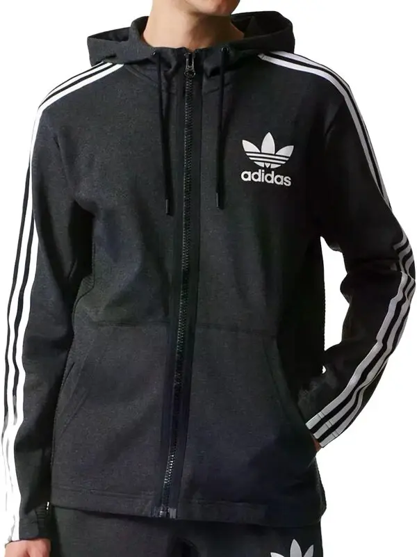 Adidas Zip-up Hoodie - Black