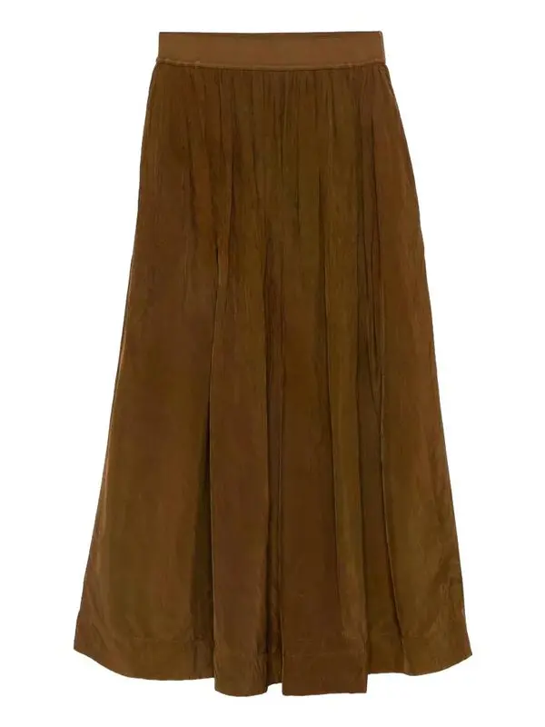UMA WANG Pleated Skirt - Brown