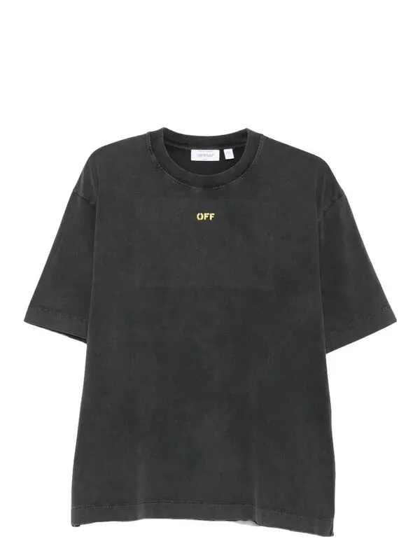 Off-White Fallen Angel Skate Cotton T-shirt - Grey