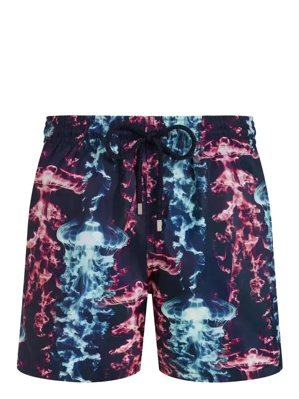 Vilebrequin Jellyfish-print Drawstring Shorts - Blue