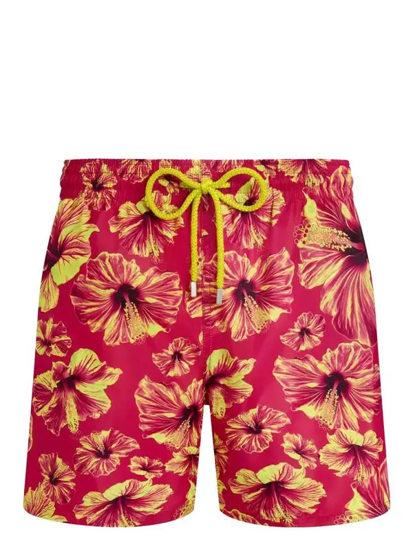 Vilebrequin Floral-print Swim Shorts - Red