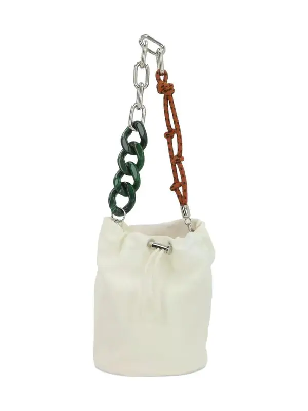 Plan C Logo-detail Bucket Bag - Neutrals