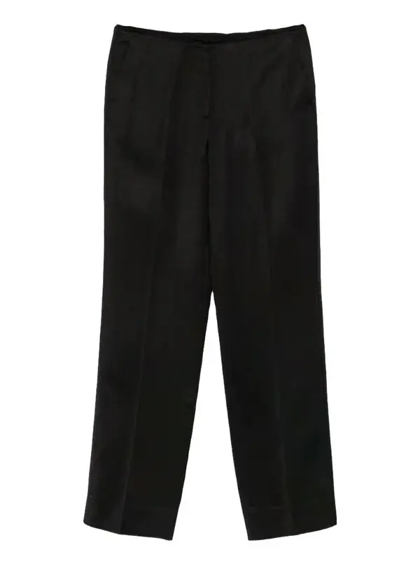 TOTEME Straight Leg Trousers - Black