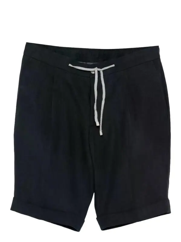 ARTE ANTWERP Drawstring Pleated Shorts - Blue