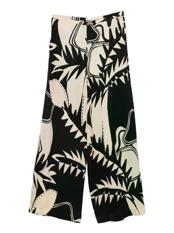 Poupette St Barth Clea Print-detail Palazzo Pants - Neutrals