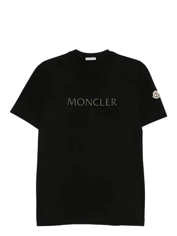 Moncler Cotton Logo T-shirt - Black