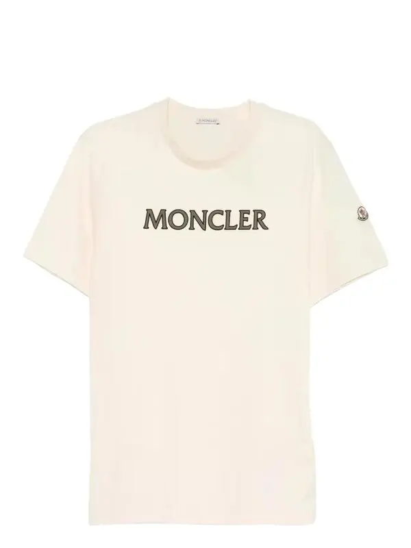Moncler Logo T-shirt - Neutrals