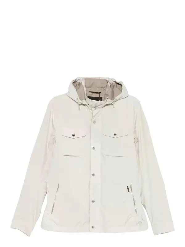 MOORER Pocket Hooded Jacket - Neutrals