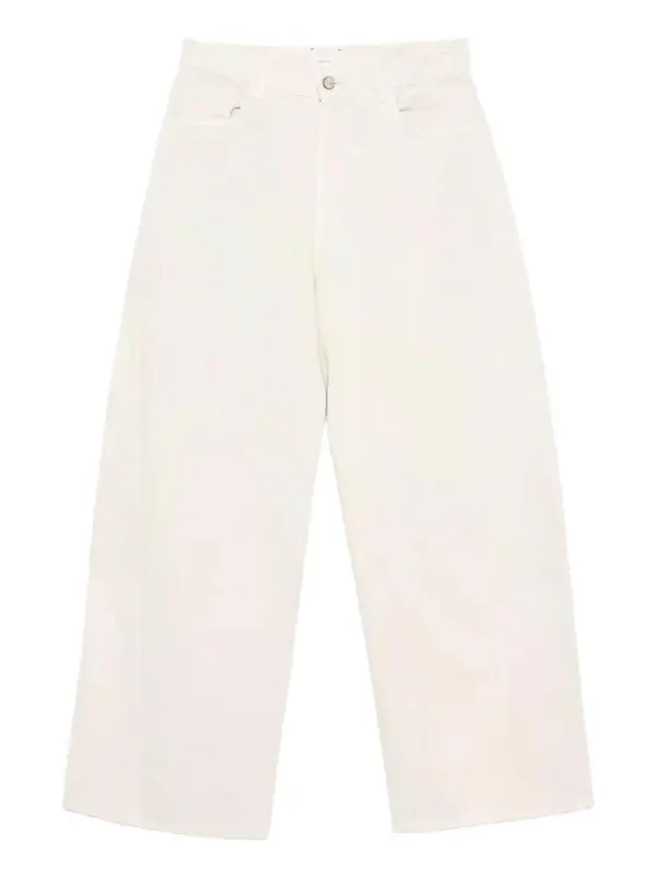 ALYSI Wide-leg Denim Jeans - Neutrals