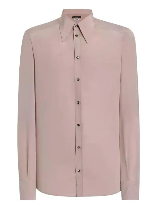 Dolce & Gabbana Silk Crêpe De Chine Shirt - Pink