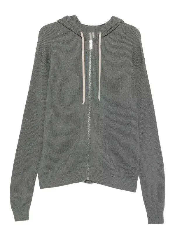 Rick Owens Hooded Zip-up Cardigan - Green