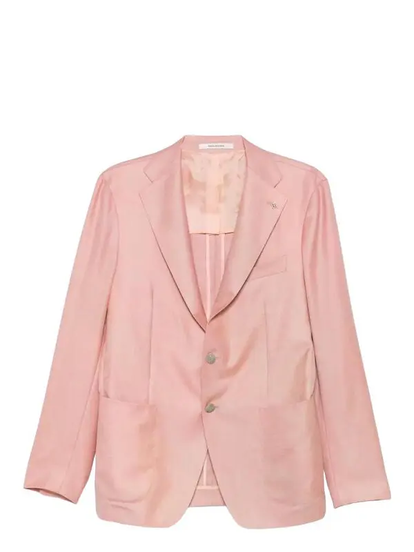 Tagliatore Flap Pocket Wool Blazer - Pink