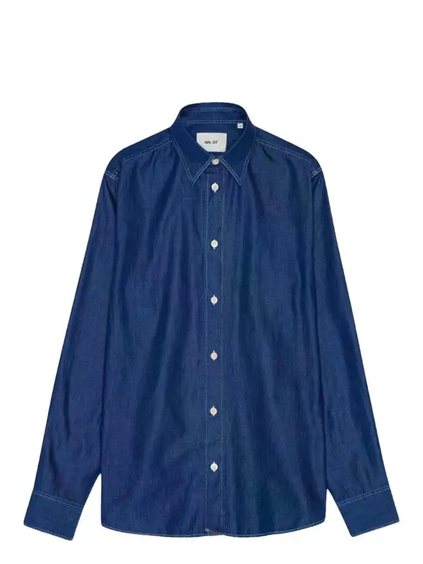 Nn07 Colby Denim Shirt - Blue
