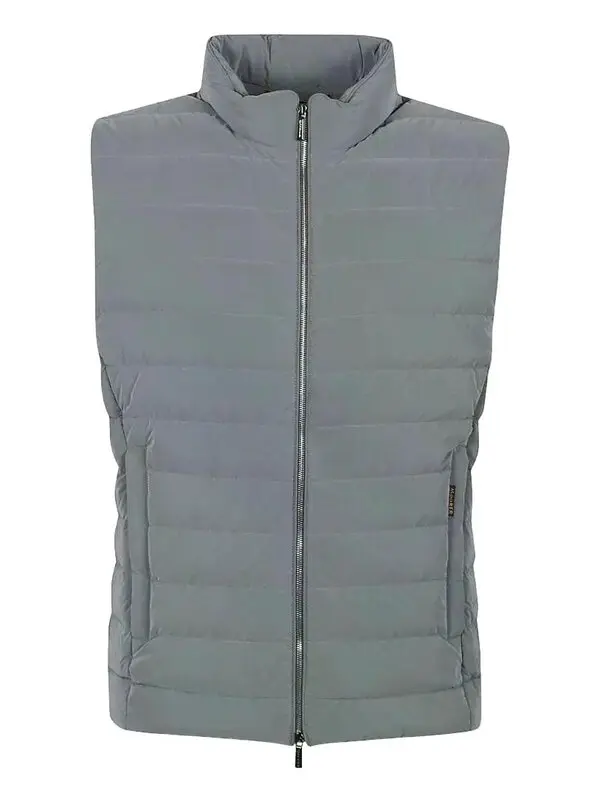 MOORER Mougi Quilted Gilet - Grey