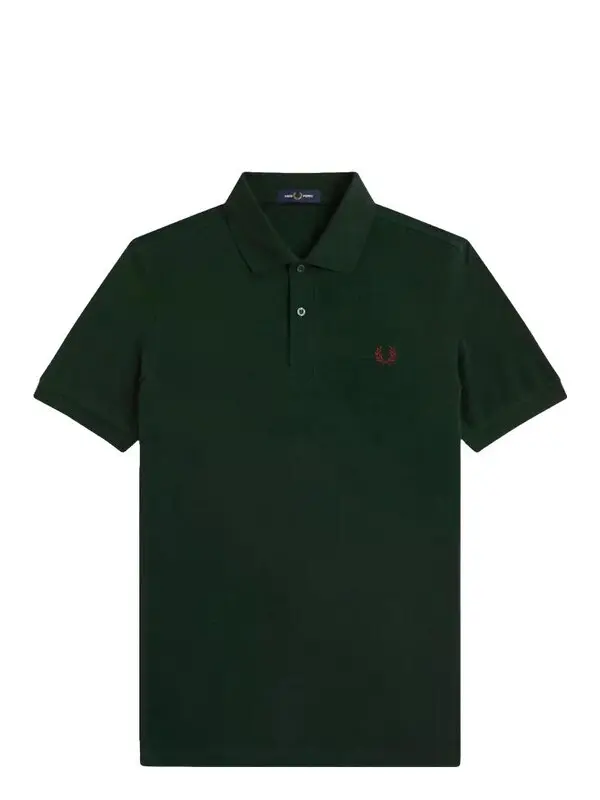 Fred Perry Logo-detail Polo Shirt - Green