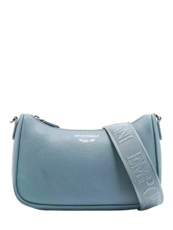 Emporio Armani Cross Body Bag With Logo Strap - Blue
