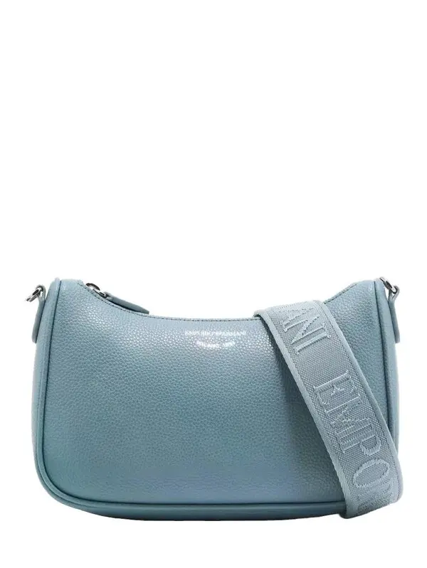 Emporio Armani Cross Body Bag With Logo Strap - Blue