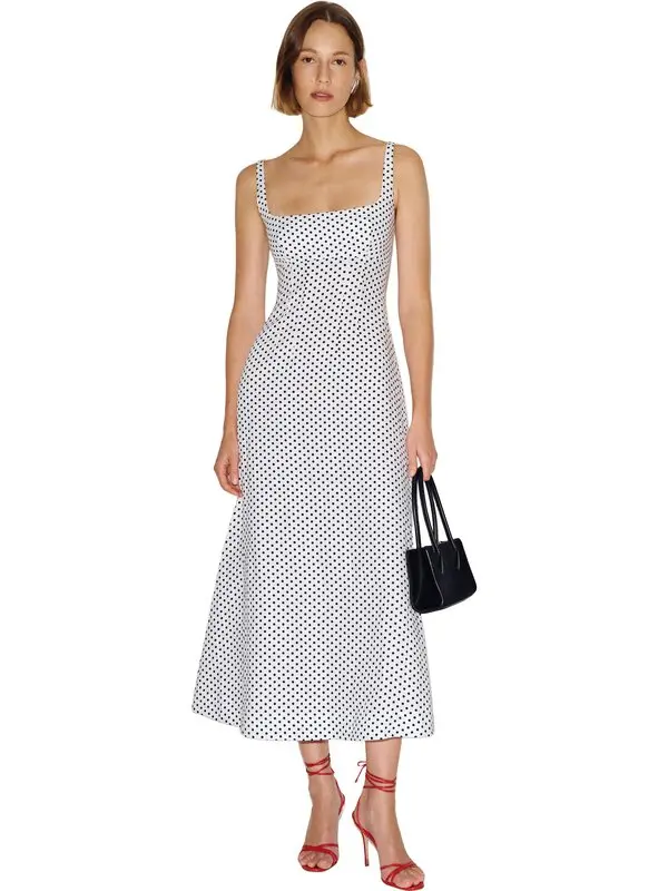 REFORMATION Sabine Linen Maxi Dress - Ivory