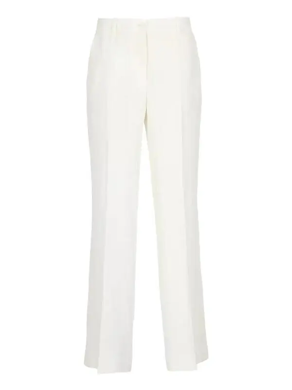 P.a.r.o.s.h Belt-loops Four-pockets Trousers - White