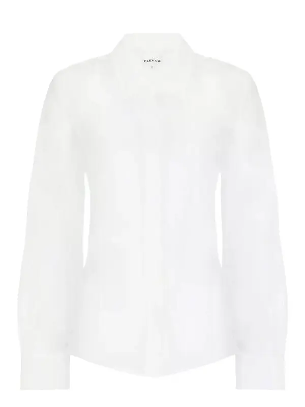 P.a.r.o.s.h Collared Long-sleeve Shirt - White