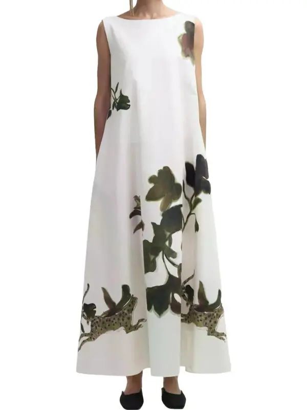 COGO Floral-print Dress - White