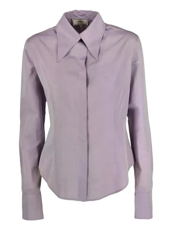 Fendi Point-collar Shirt - Purple
