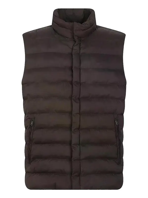 Herno Zip-up Padded Gilet - Brown