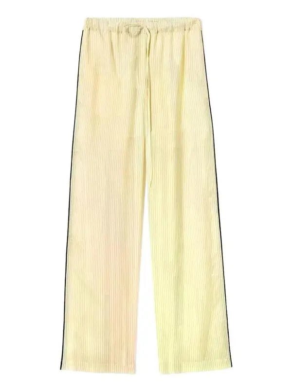 Plan C Striped Trousers - Neutrals