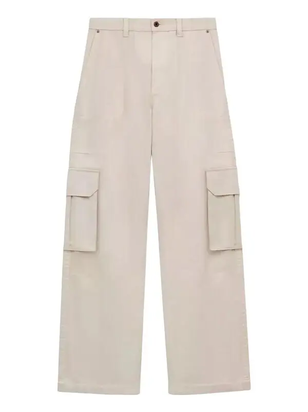 Loewe Cotton Cargo Pants - Neutrals
