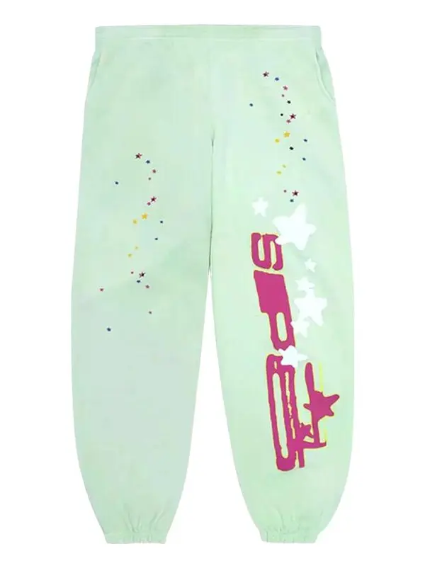SP5DER Star-print Tracksuit - Green