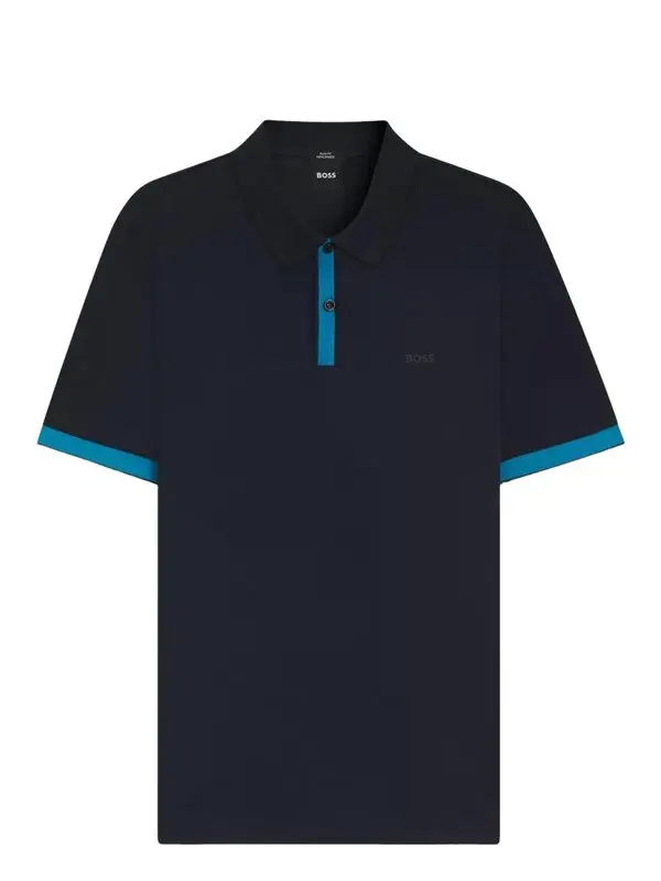 BOSS Cotton Polo Shirt - Black
