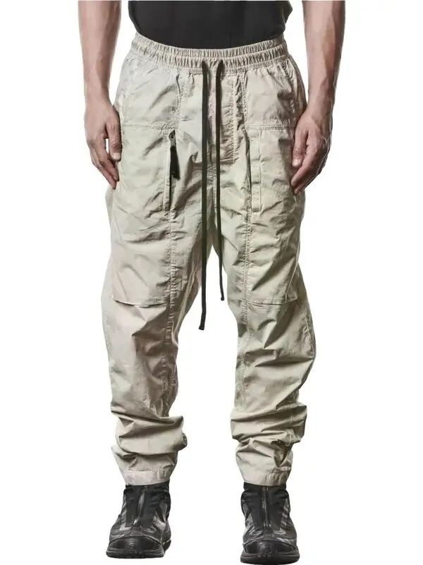 THOM KROM Drawstring-waist Trousers With Zip-pocket - Neutrals