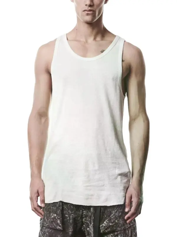 THOM KROM Worked Vest - White
