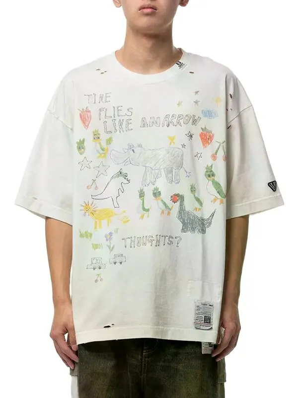 Mihara Yasuhiro Graphic-print T-shirt - White