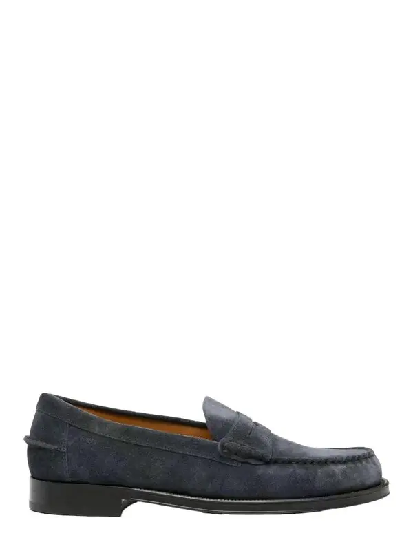 TOD'S Penny Leather Loafers - Blue