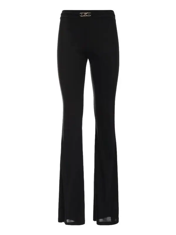 Just Cavalli Buckle-detail Trousers - Black