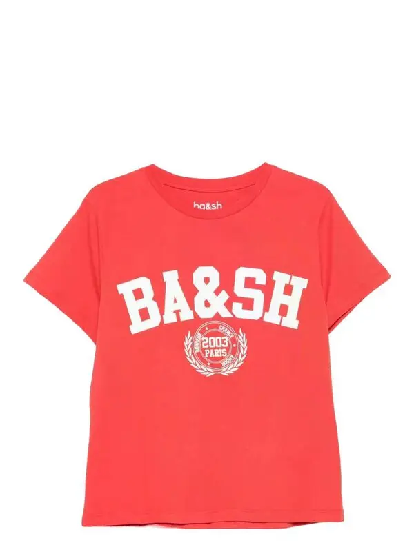 Ba&sh Ioni Short-sleeve Graphic-print T-shirt - Red