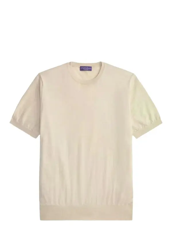 Ralph Lauren Purple Label Short Sleeve Cashmere T-shirt - Neutrals
