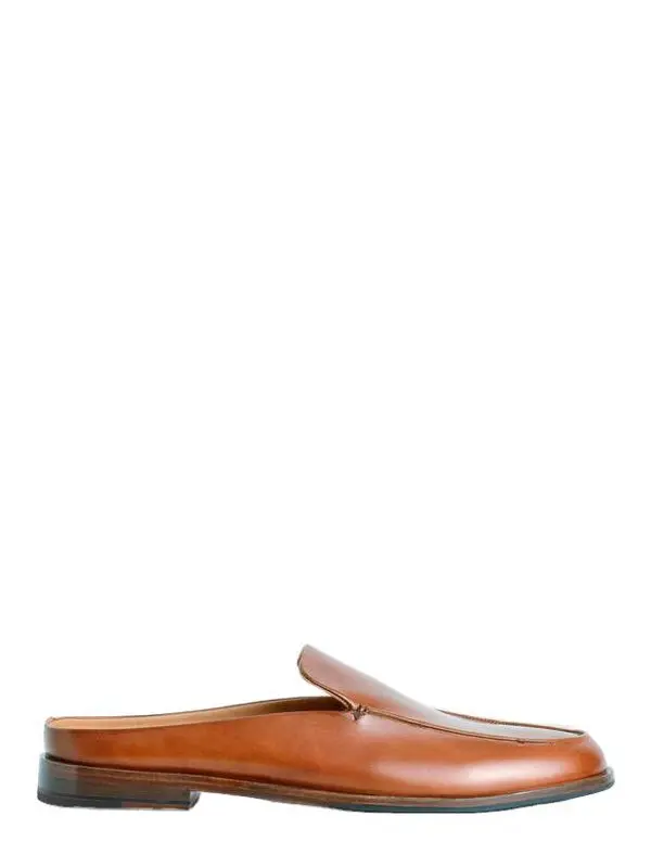 Cos Leather Mule Loafers - Brown