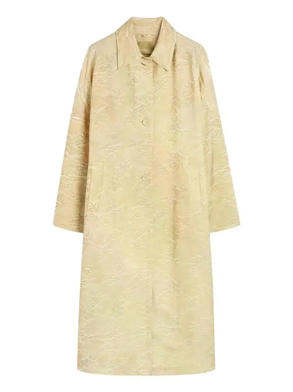 Momoni Jacquard Oversized Coat - Neutrals