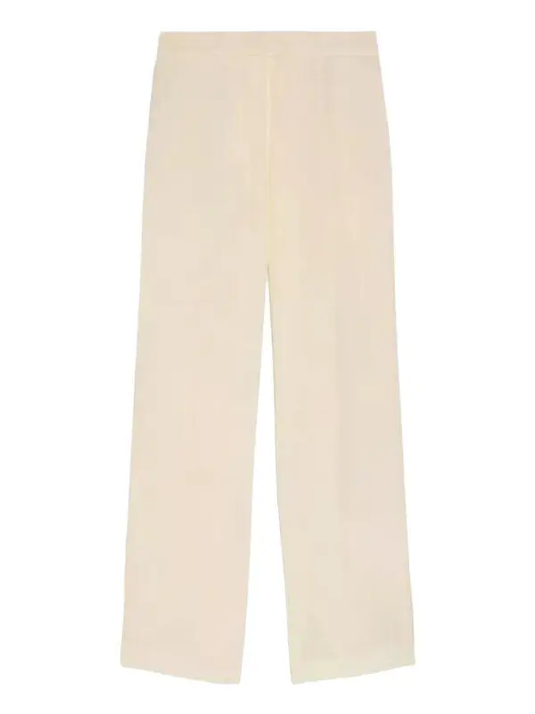Momoni Elasticated Wide Leg Trousers - Neutrals